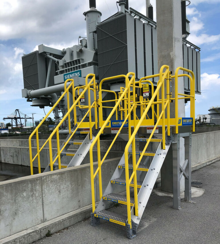 Crossover stairs for multiple containment walls with Safety Gates ...