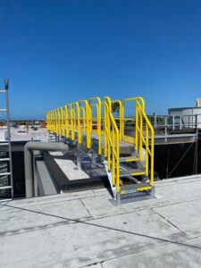 Custom Crossover rooftop Bridge Installation - ErectaStep