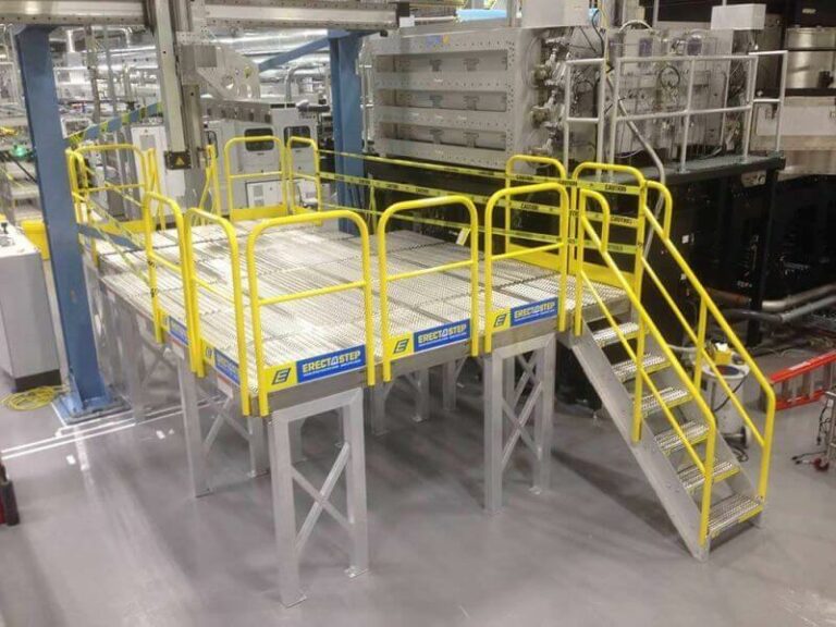 ErectaStep industrial work platform installation - ErectaStep
