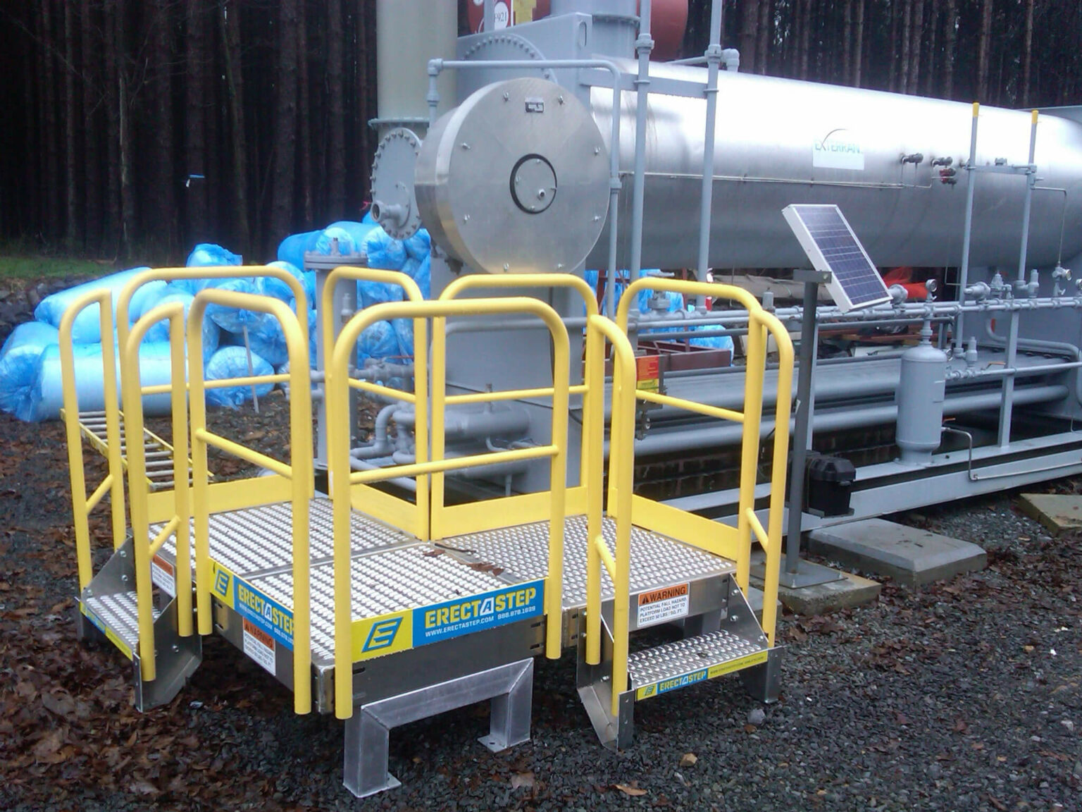 Erectastep end pipe access platform - ErectaStep