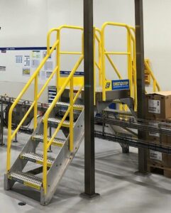 Conveyor Systems Made More Efficient with ErectaStep Crossover Stairs ...