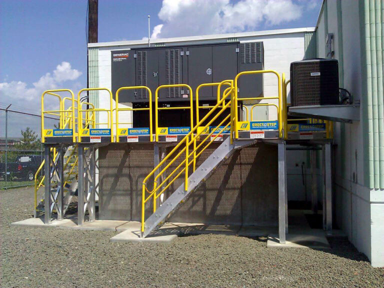 Power Generator Access Platforms | ErectaStep Prefabricated Stairs