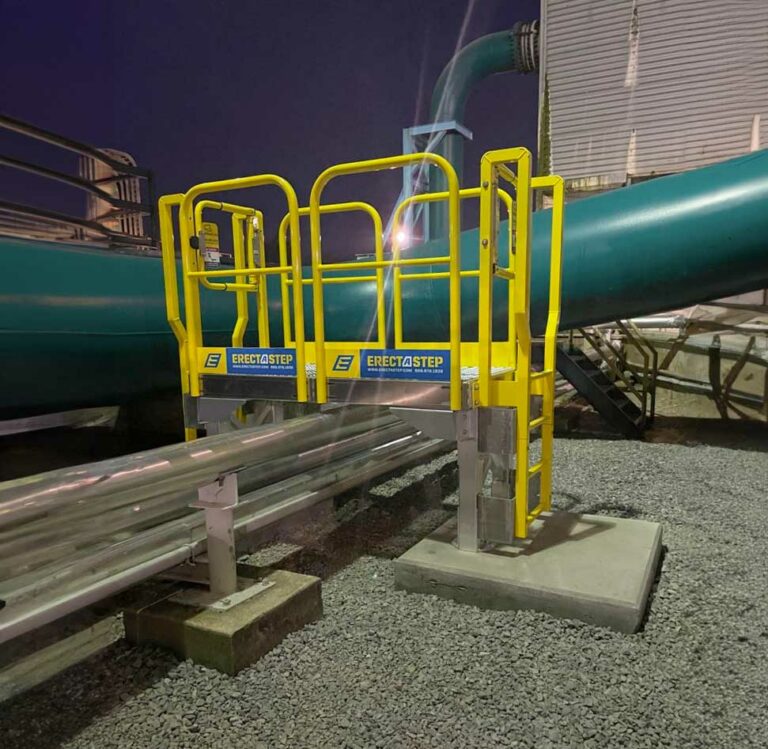 Crossover Stairs & Platforms | ErectaStep Prefabricated Stairs