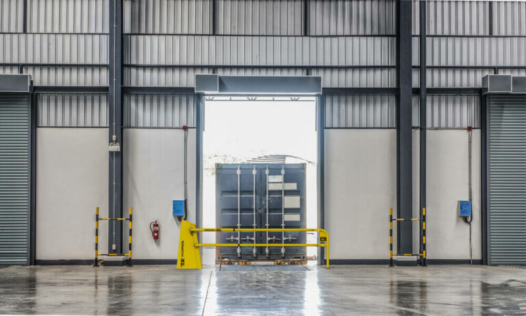 YellowGate XL Extra Wide Industrial Safety Gate for Fork Trucks and Mezzanines - ErectaStep