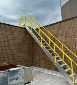 Rooftop Stair & Crossovers | ErectaStep Prefabricated Stairs