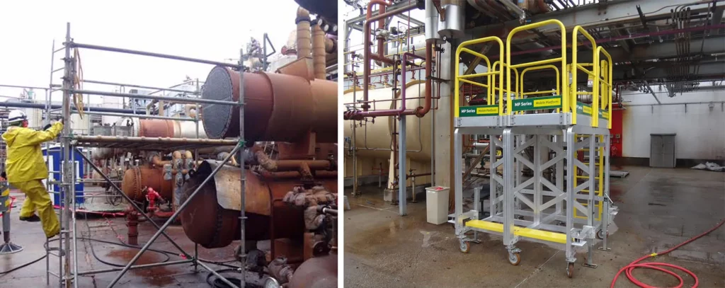 Temporary Scaffolding Alternative - ErectaStep Permanent Stairs