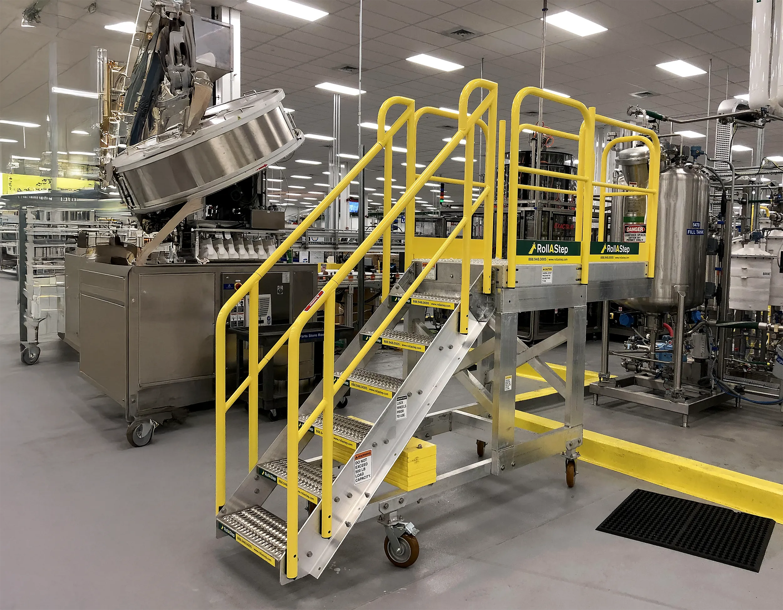 Cantilever Rolling Stairs for Tank & Equipment Access | RollaStep C ...